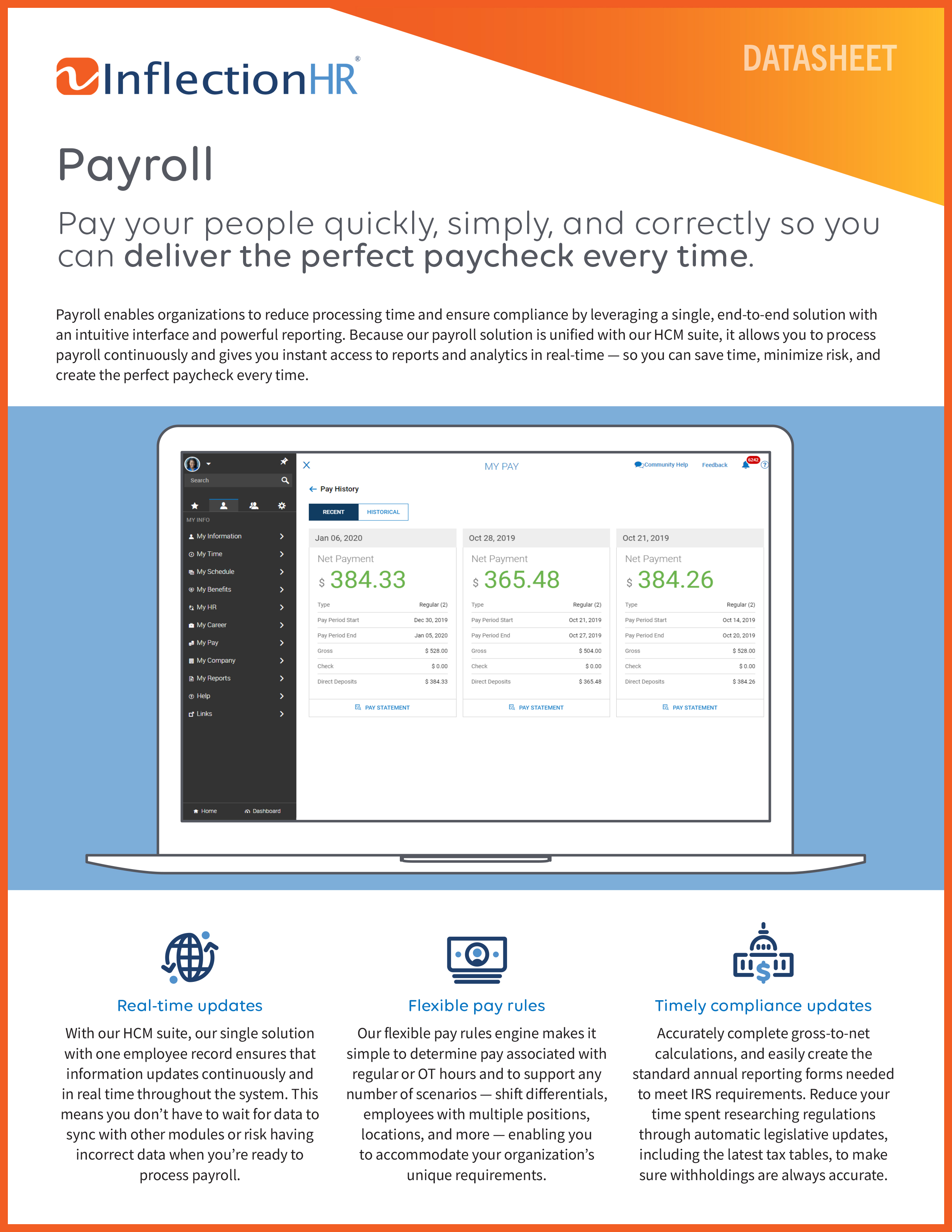 Cloud-Based Payroll Solutions | Inflection HR